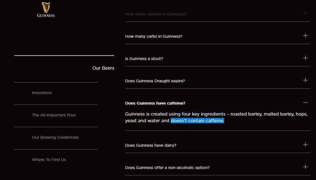 How Much Caffeine is in Guinness Nitro Cold Brew? – Food & Kitchen
